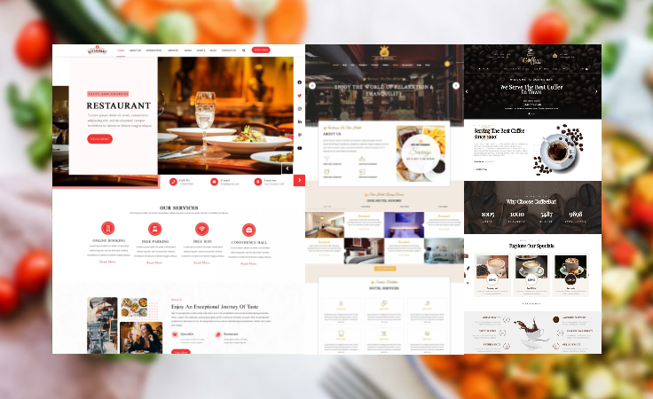Top 4 Restaurant Website Inspiration Theme For Designs